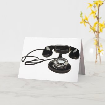 Classic Telephone Greeting Card | Zazzle