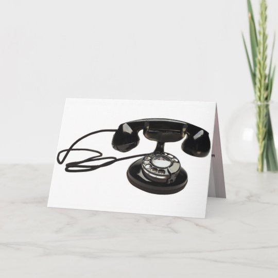 Classic Telephone Greeting Card | Zazzle.com