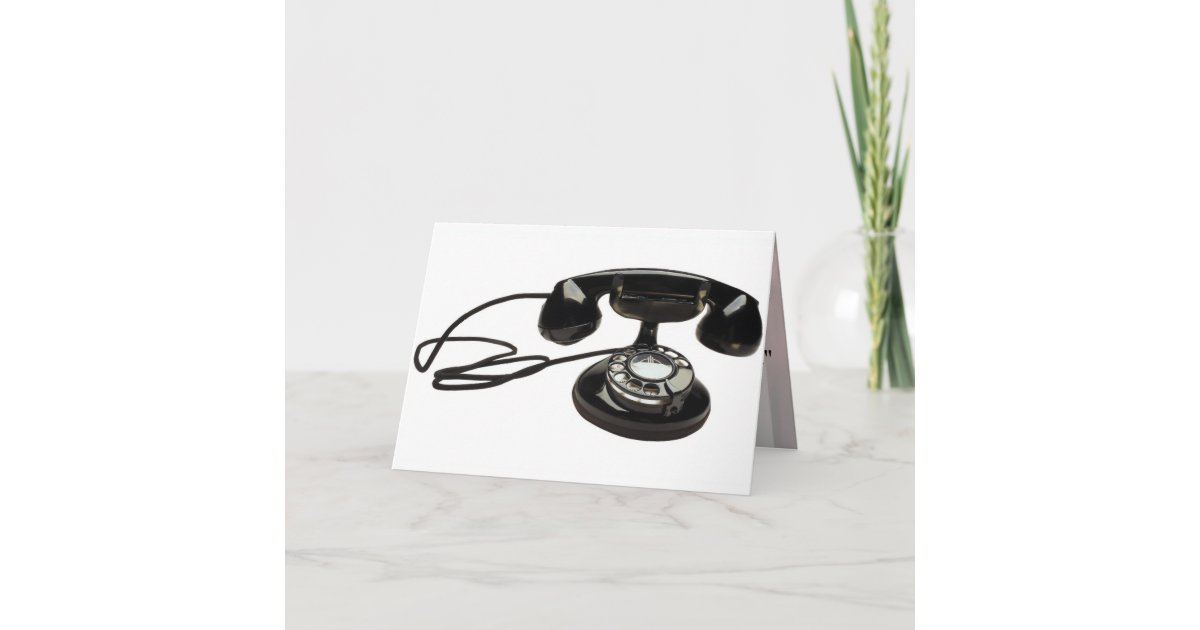Classic Telephone Greeting Card | Zazzle