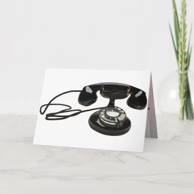Classic Telephone Greeting Card | Zazzle
