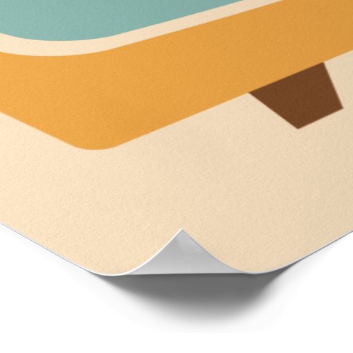 Classic Television Set Graphic Poster | Zazzle