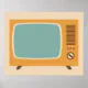 Classic Television Set Graphic Poster | Zazzle