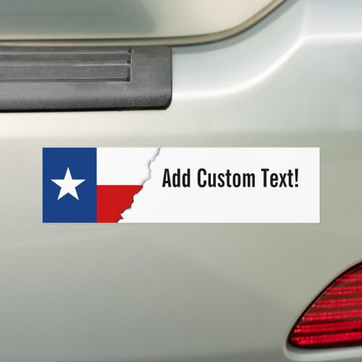 Classic Texas State Flag Bumper Sticker | Zazzle