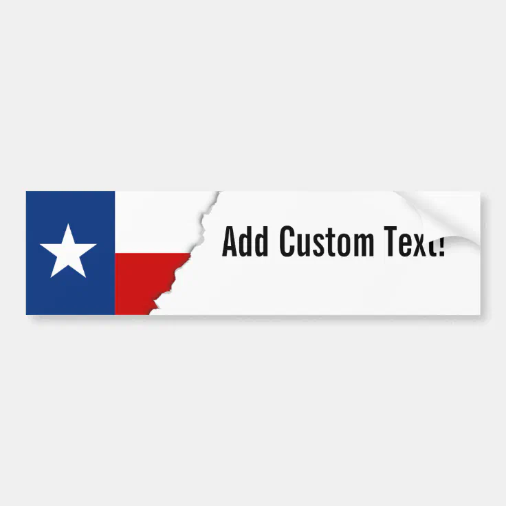 Classic Texas State Flag Bumper Sticker | Zazzle