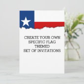 Classic Texas State Flag Invitation | Zazzle