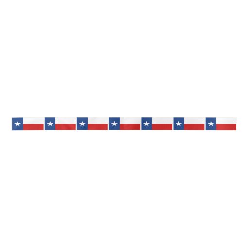 Classic Texas State Flag Satin Ribbon | Zazzle