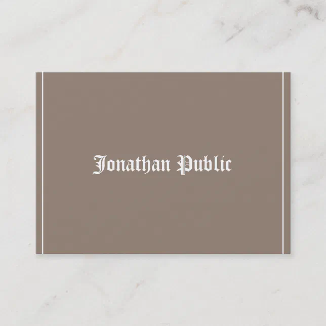 Classic Text Elegant Design Professional Luxury Business Card | Zazzle