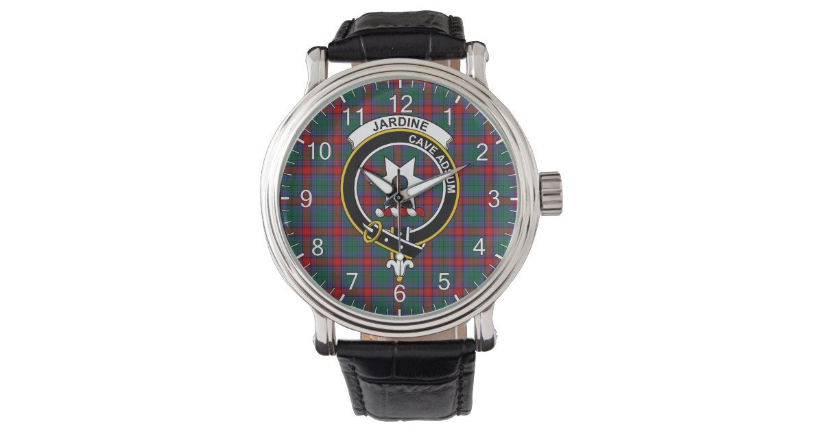Classic Timeless Clan Jardine Dress Tartan Badge P Watch | Zazzle