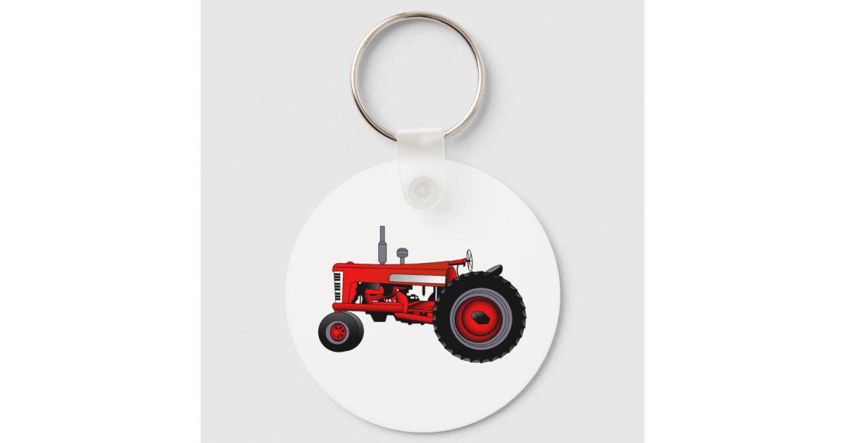 Classic Tractor Keychain | Zazzle