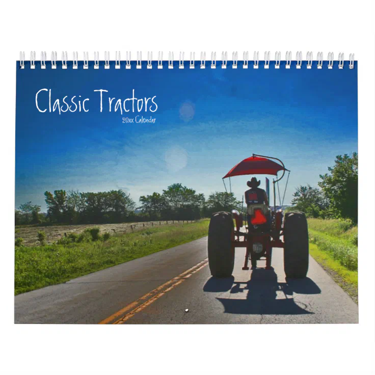 Classic Tractors Calendar: Customize the Year Calendar | Zazzle