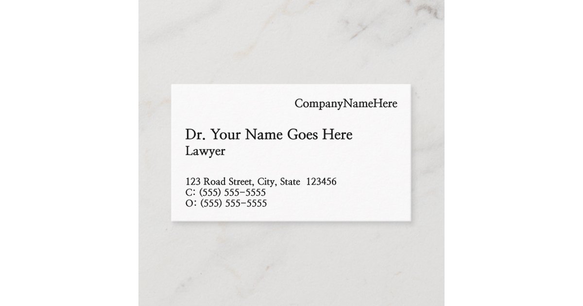 Classic, Traditional Business Card | Zazzle