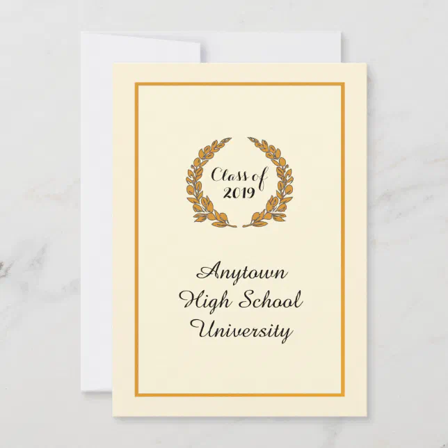 Classic Traditional Style Graduation Announcement | Zazzle