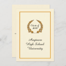 Classic Traditional Style Graduation Announcement | Zazzle
