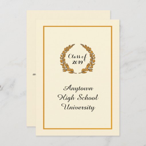 Classic Traditional Style Graduation Announcement | Zazzle