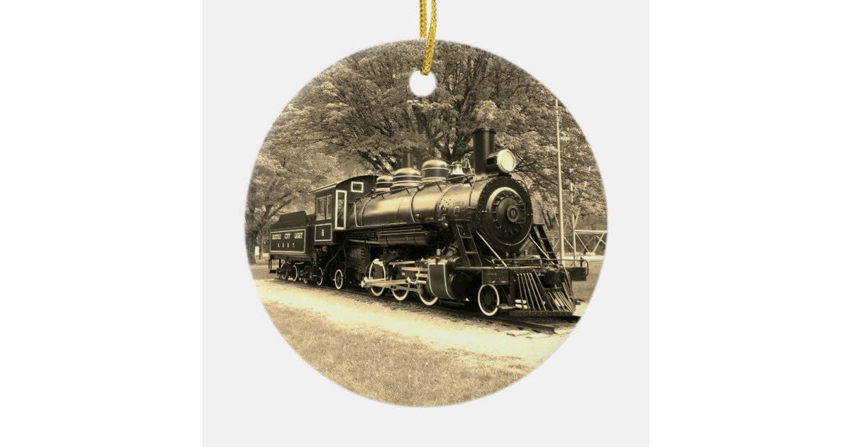 Classic Train Ceramic Ornament | Zazzle