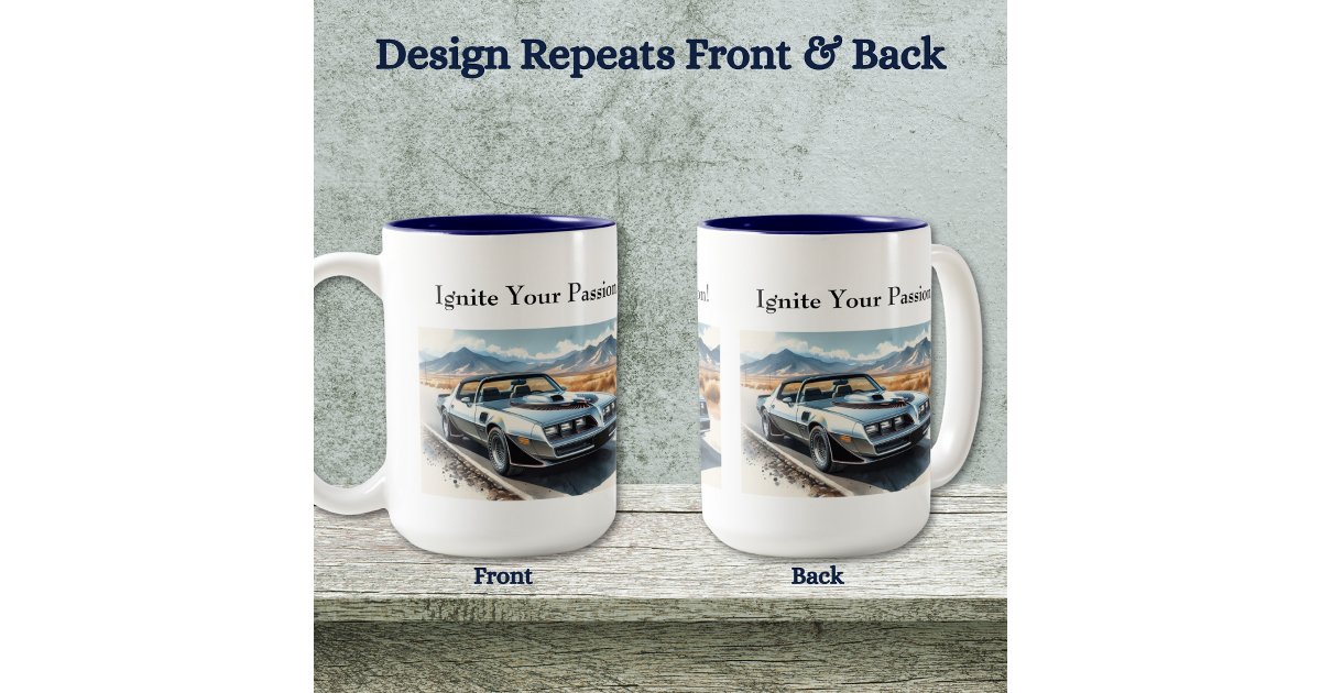 Classic Trans Am Style in Silver Two-Tone Coffee Mug | Zazzle