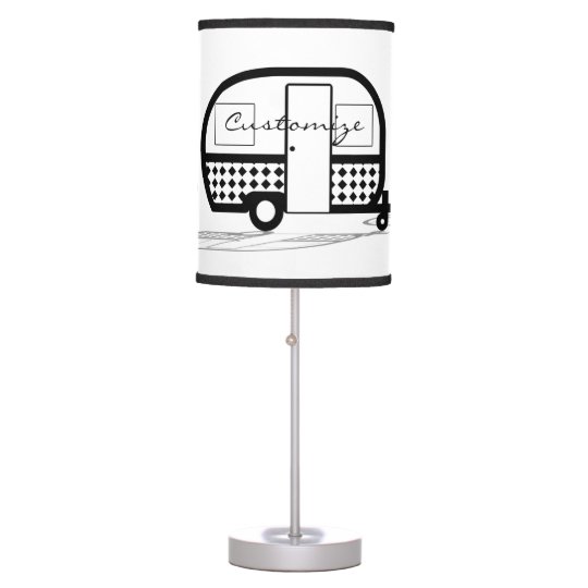 Classic Travel Trailer Caravan Thunder_Cove Table Lamp | Zazzle.com