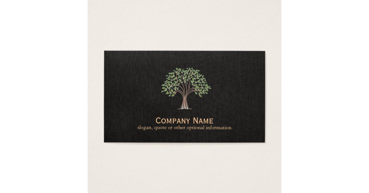 Classic Tree Logo Business Card | Zazzle.com