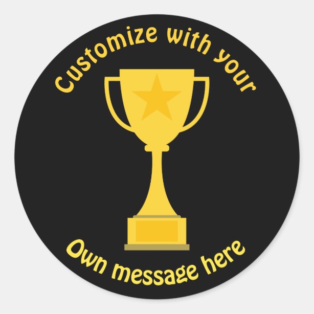 Trophy Stickers - 100% Satisfaction Guaranteed | Zazzle
