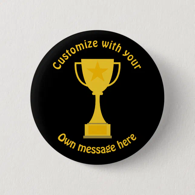 Classic Trophy Pinback Button | Zazzle