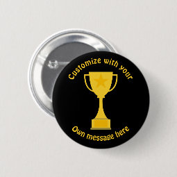 Classic Trophy Pinback Button | Zazzle