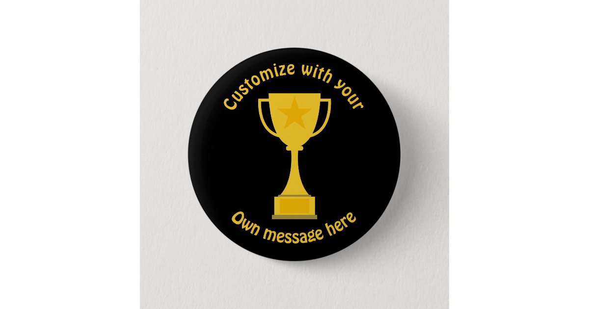 Classic Trophy Pinback Button | Zazzle