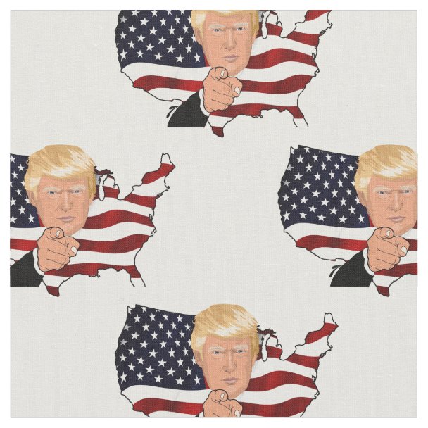 Classic Trump 2020 Fabric | Zazzle.com