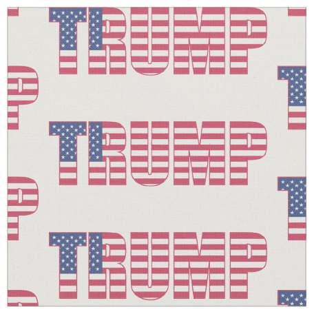 Classic Trump 2020 Pattern Fabric | Zazzle