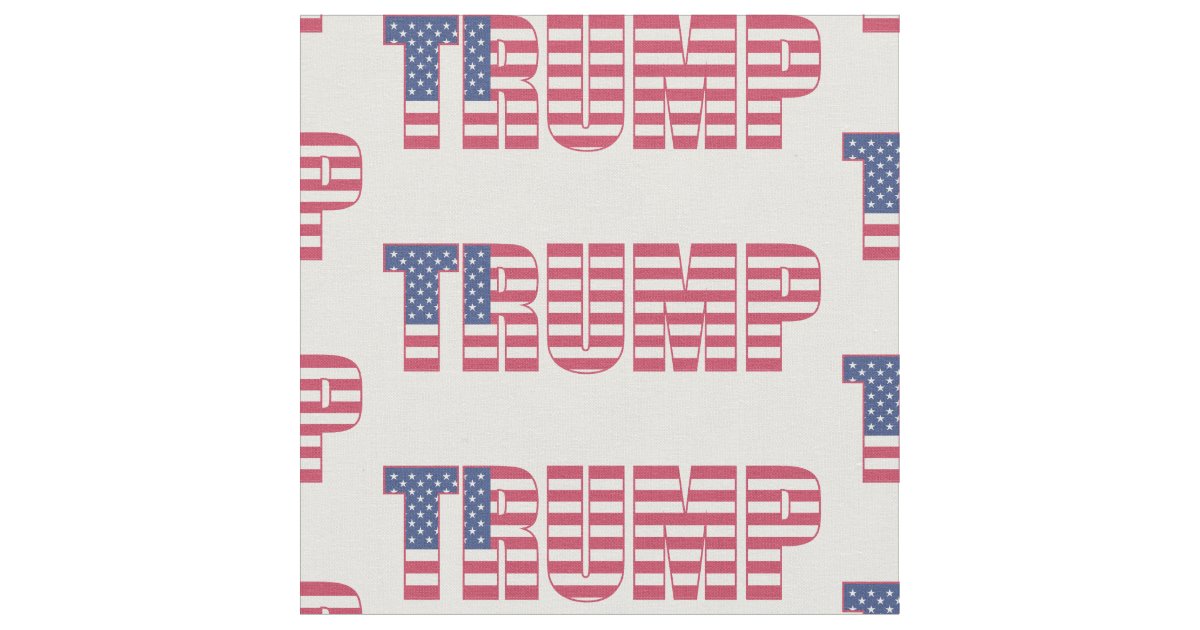 Classic Trump 2020 Fabric | Zazzle