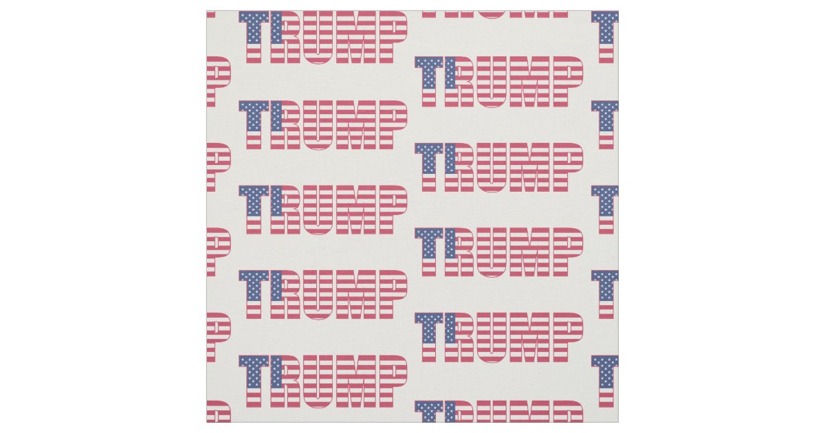 Classic Trump 2020 Fabric | Zazzle
