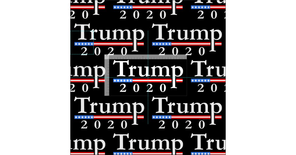 Classic Trump 2020 Pattern Fabric | Zazzle