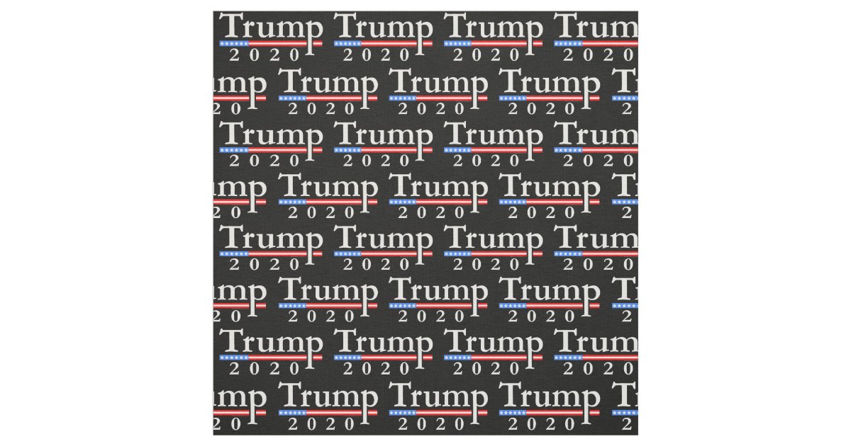 Classic Trump 2020 Pattern Fabric | Zazzle