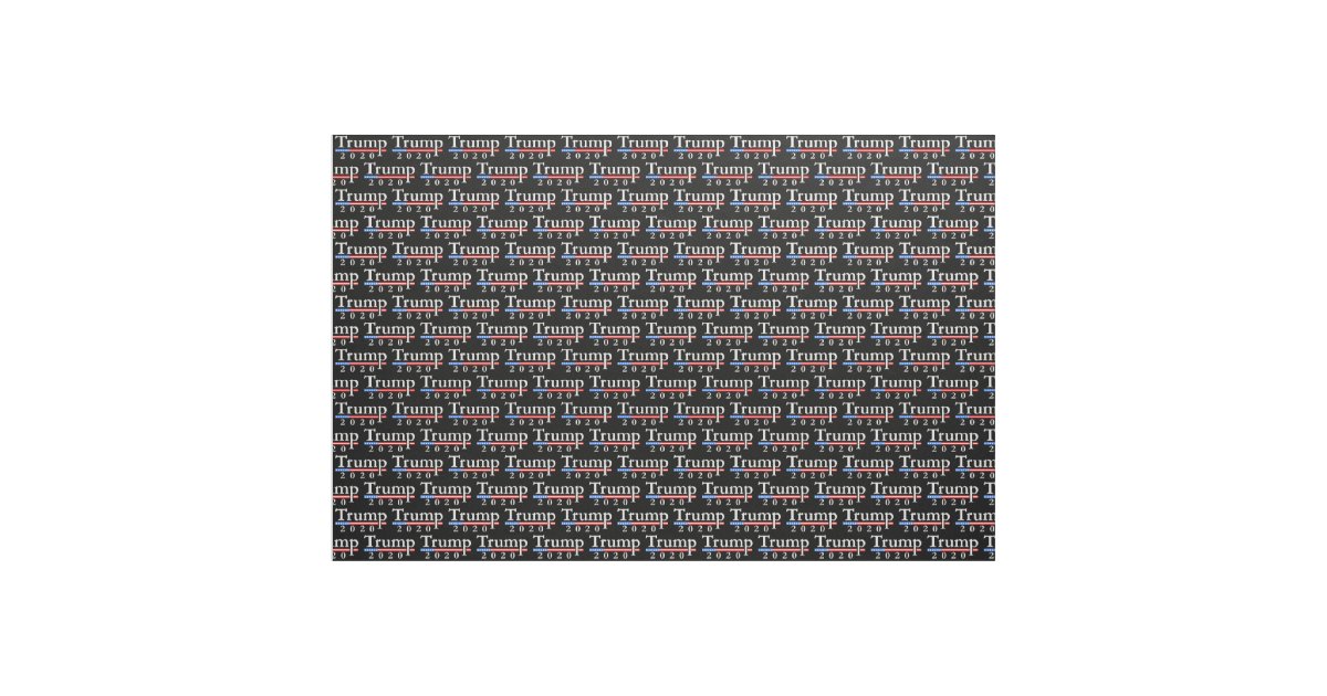 Classic Trump 2020 Pattern Fabric | Zazzle