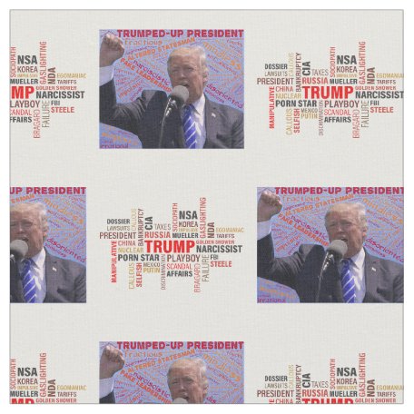Classic Trump 2020 Pattern Fabric | Zazzle