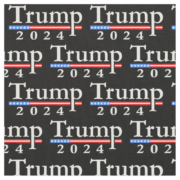 TRUMP 2020 PENCE 2024 FABRIC | Zazzle