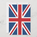 Classic Union Jack Flag Birthday Invitation | Zazzle