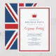 Classic Union Jack Flag Birthday Invitation | Zazzle