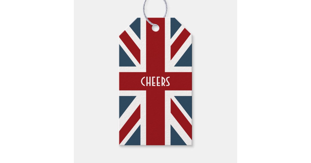 Classic Union Jack Flag Gift Tags | Zazzle