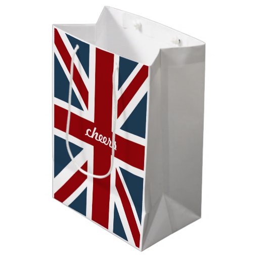 Classic Union Jack Flag Medium Gift Bag | Zazzle