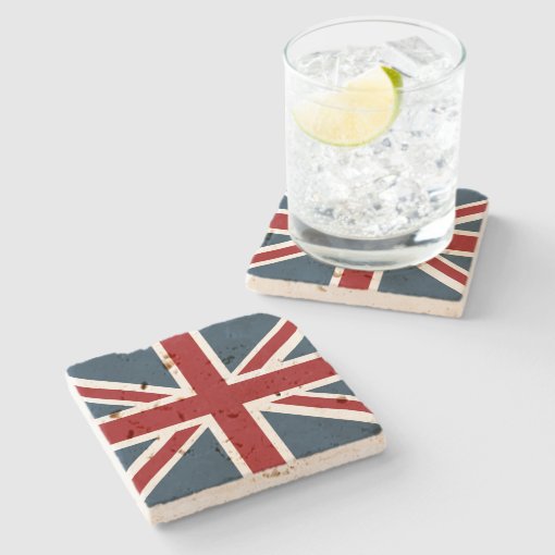 Classic Union Jack Flag Stone Coaster | Zazzle