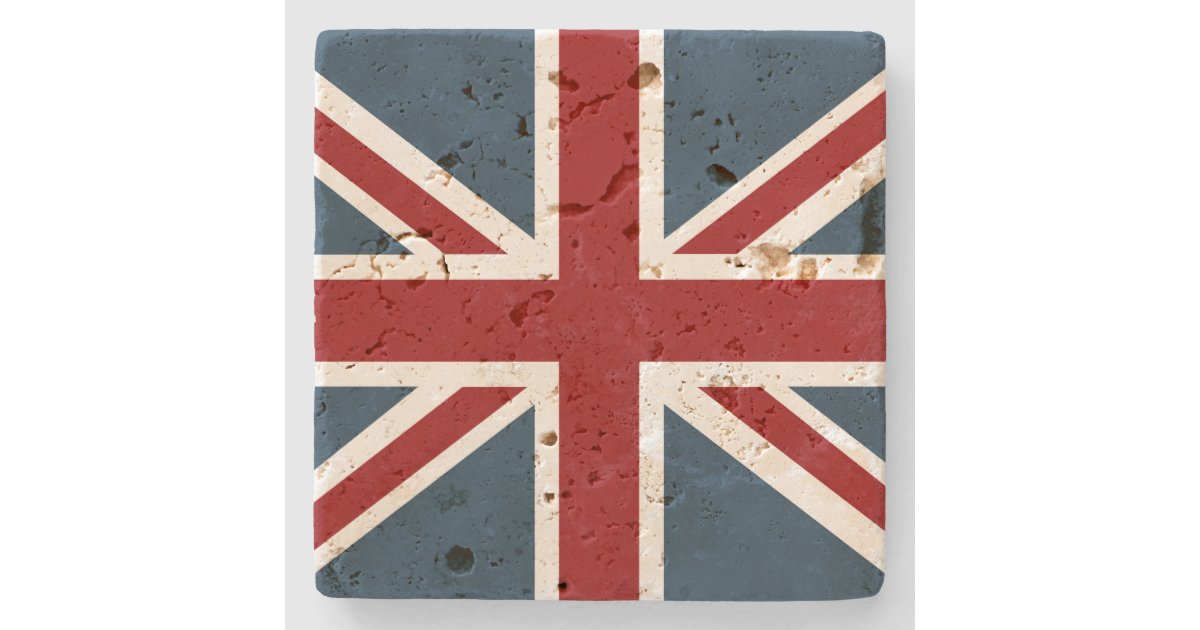 Classic Union Jack Flag Stone Coaster | Zazzle