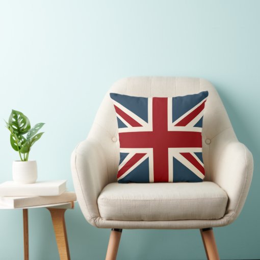 Classic Union Jack Flag Throw Pillow | Zazzle