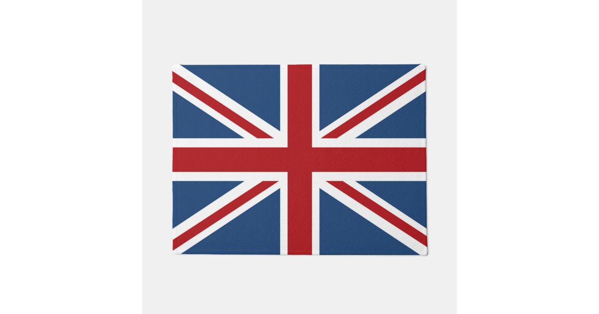 Classic Union Jack UK Flag Doormat | Zazzle