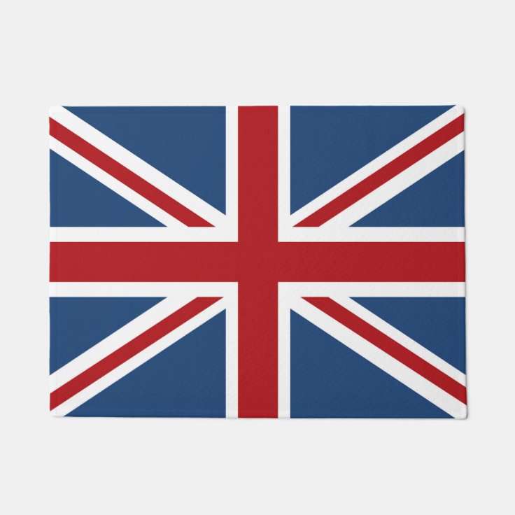 Classic Union Jack UK Flag Doormat | Zazzle