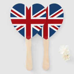 Classic Union Jack UK Flag Hand Fan | Zazzle