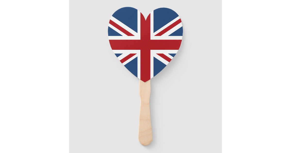 Classic Union Jack UK Flag Hand Fan | Zazzle