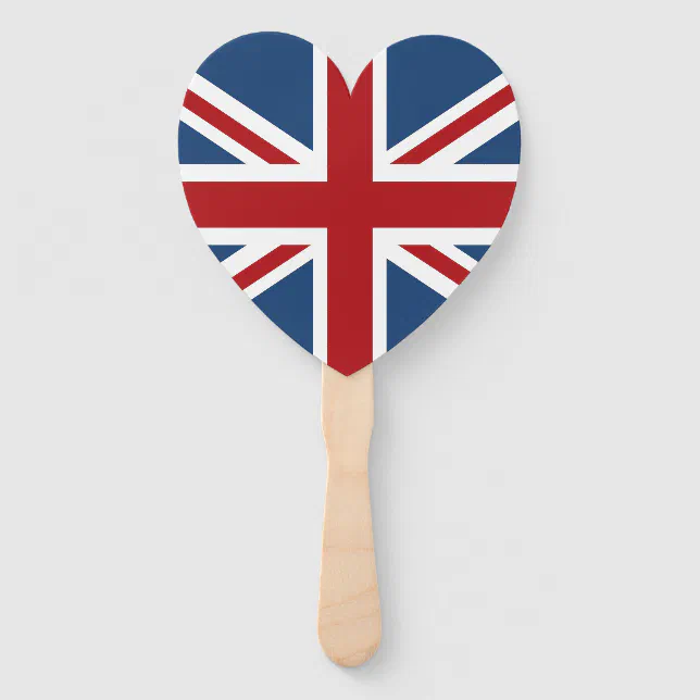 Classic Union Jack UK Flag Hand Fan | Zazzle
