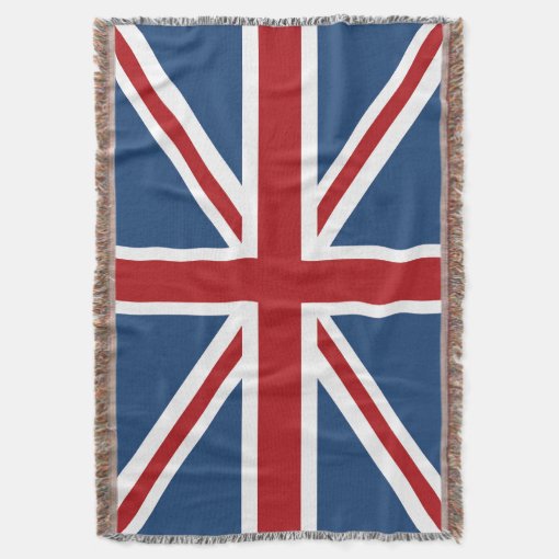 Classic Union Jack UK Flag Throw Blanket | Zazzle