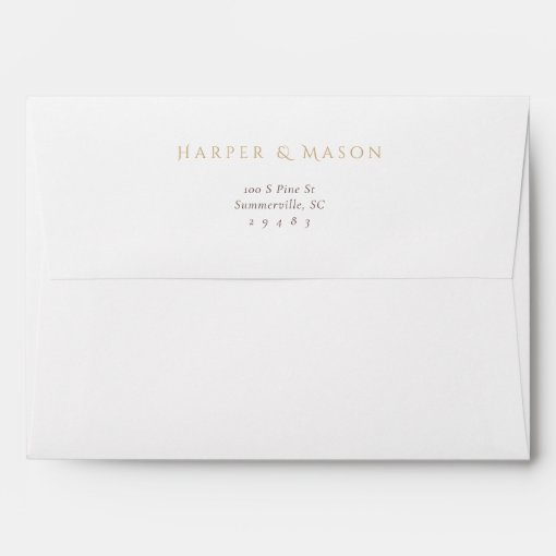 Classic Victorian-Inspired Wedding Envelope | Zazzle