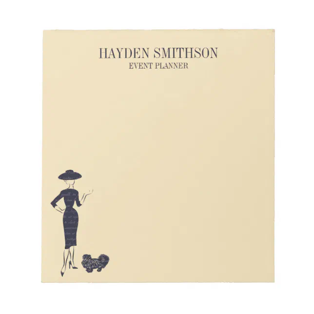 Classic Vintage 50's Fashion Notepad | Zazzle